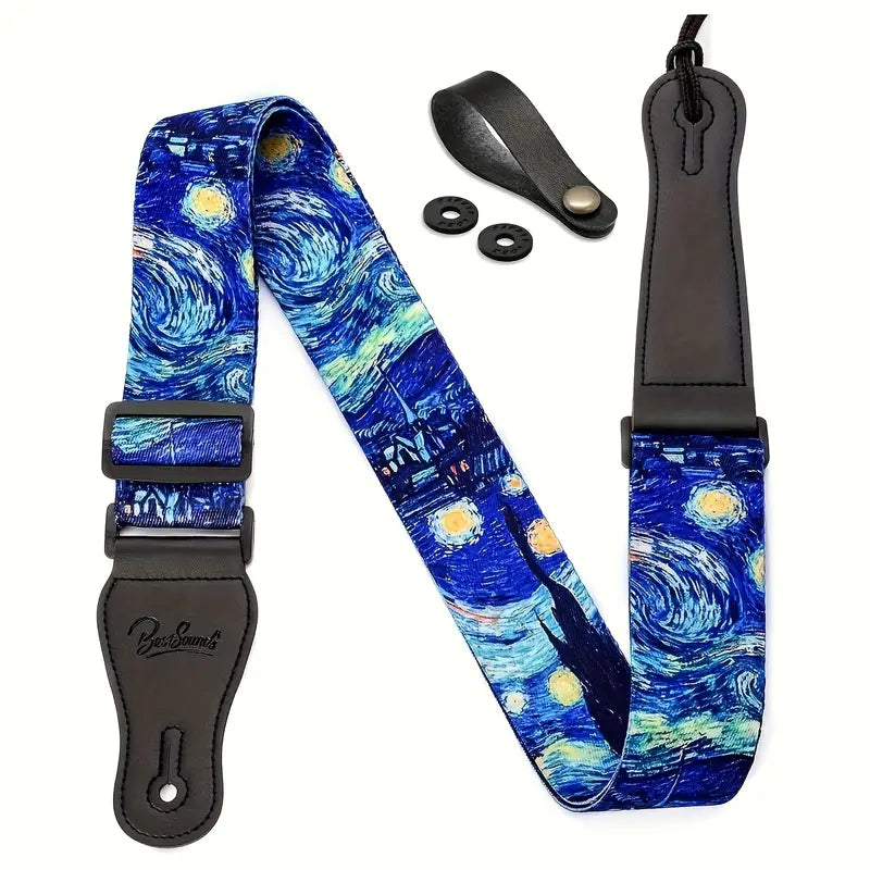 Starry Night Guitar Strap – Outside The Box