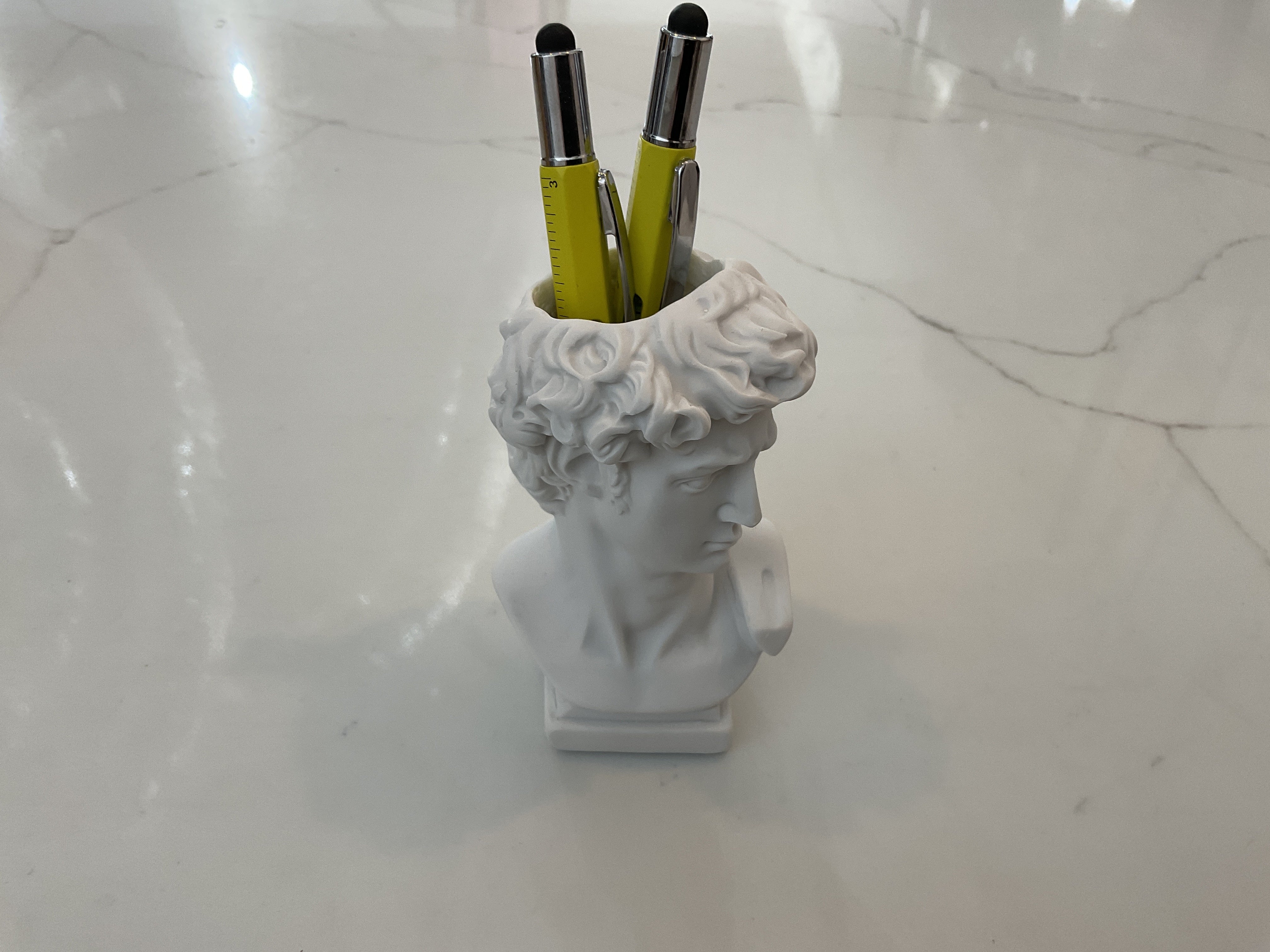 Statue of David vase open head – Outside The Box